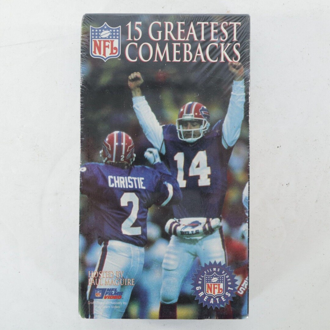 VINTAGE 1993 15 Greatest Comebacks NFL Films Vhs Sealed New - Etsy