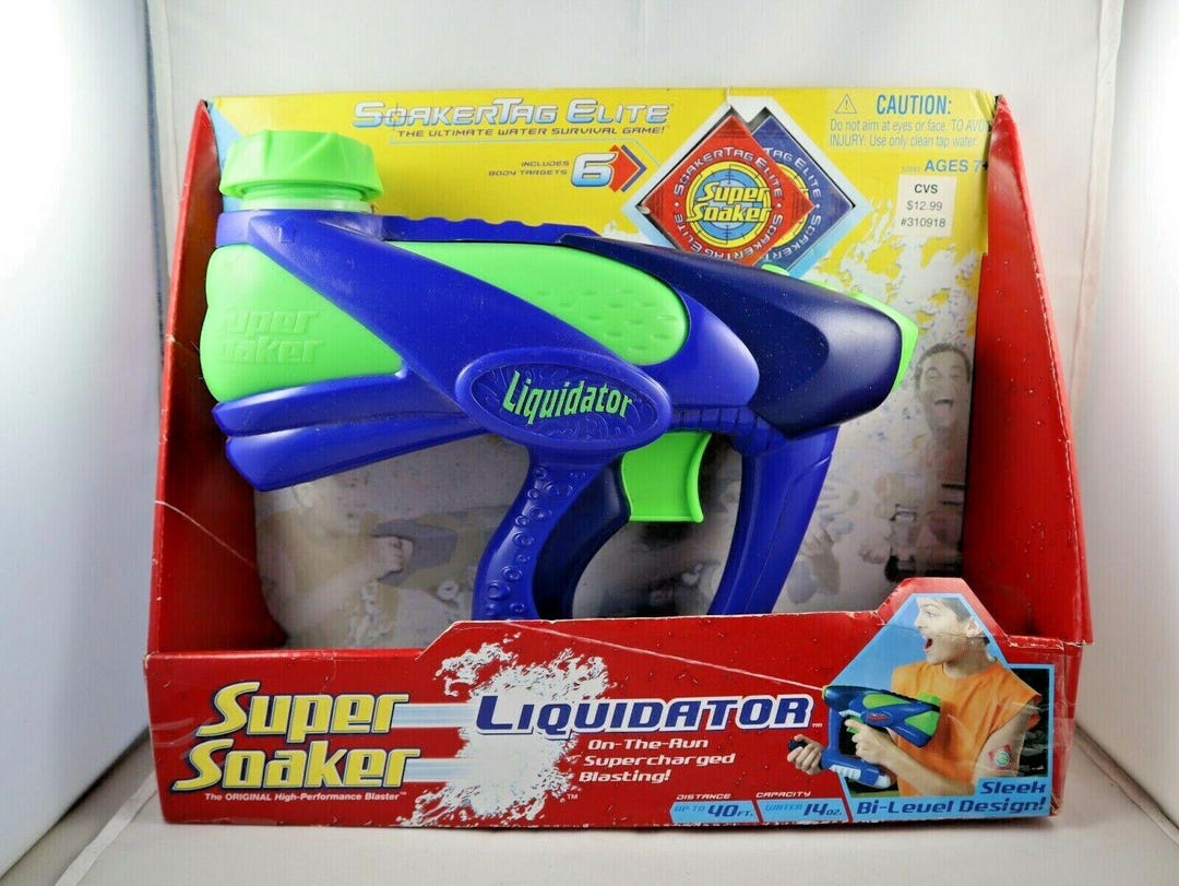 2004 Larami Super Soaker Liquidator Water Gun W/ Targets Soakertag ...