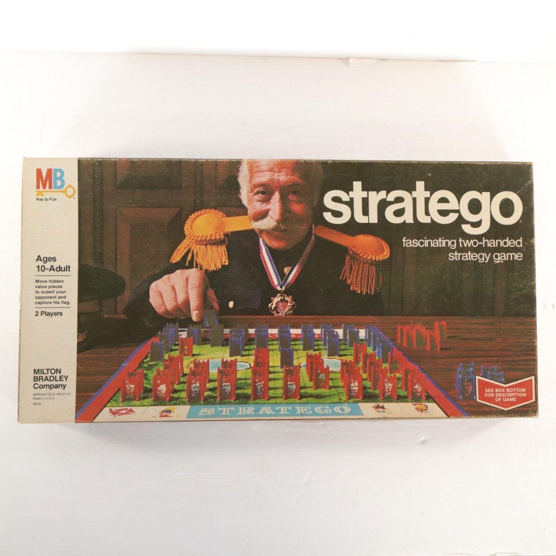 Vintage 1970s Retro Stratego War Strategy Board Game 4916 Complete (B ...