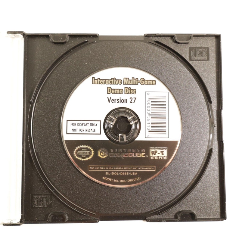 Nintendo Gamecube Interactive Multi-game Demo Disc Version 27 - DISC ...