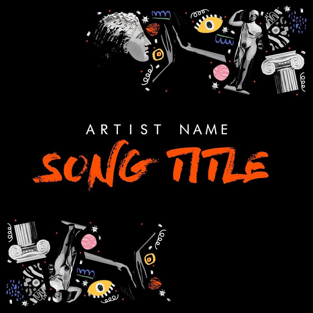 Editable Song Cover Template, Photoshop Template, DIY Flyer, Music ...