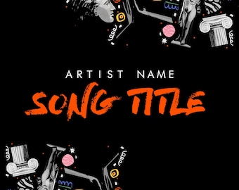 Editable Song Cover Template, Photoshop Template, DIY Flyer, Music ...