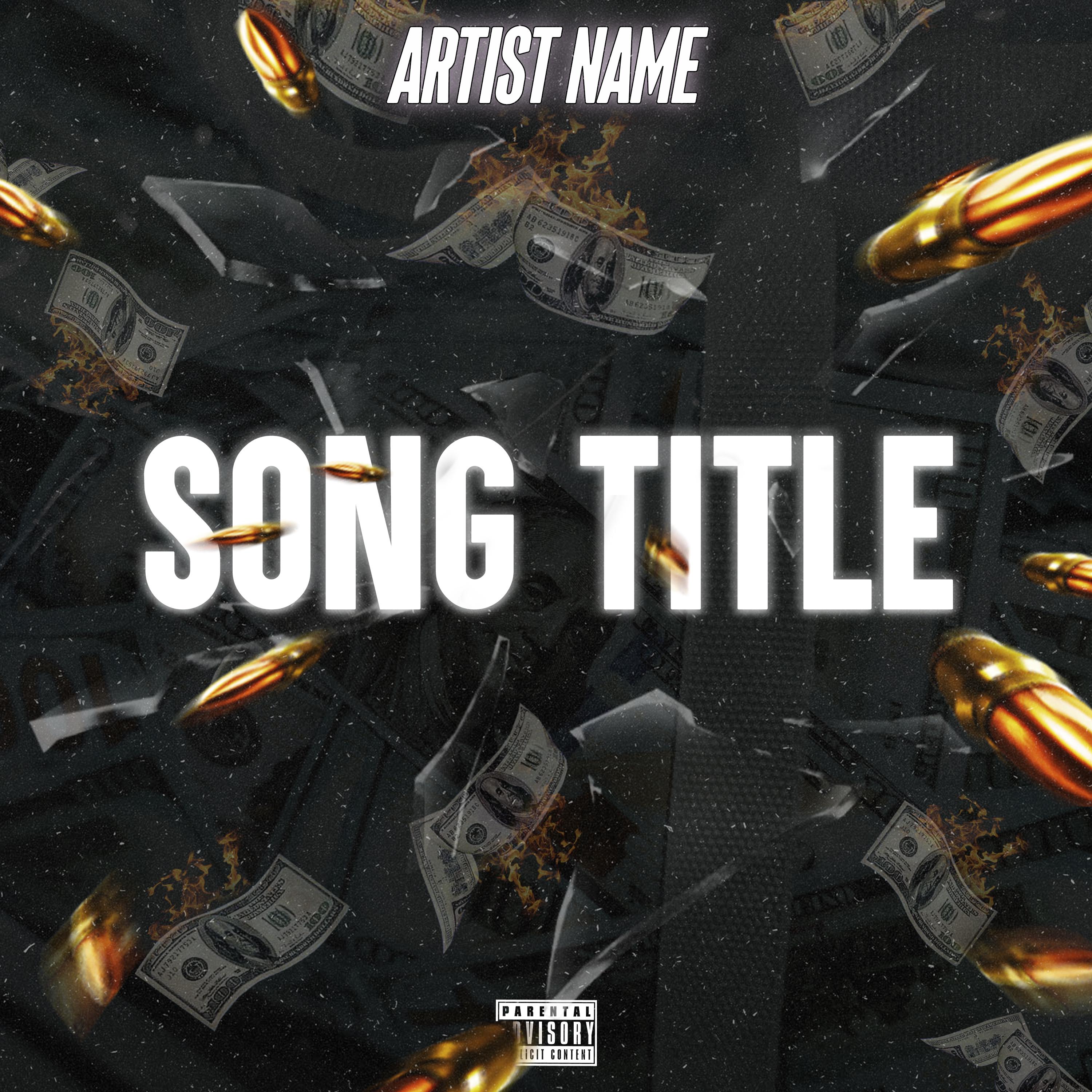 Editable Song Cover Template, Photoshop Template, DIY Flyer, Music ...