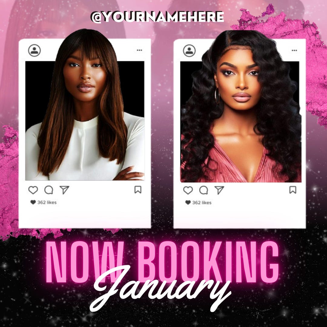 Editable Booking Flyer Template, Canva Template, DIY Flyer, Girly Flyer ...