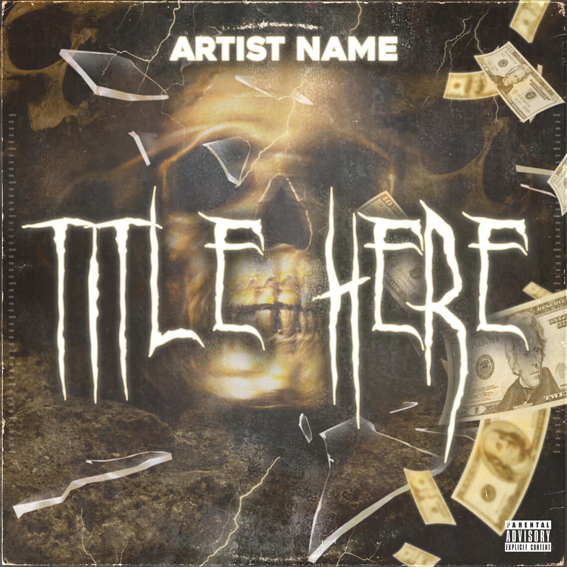 Editable Song Cover Template, Photoshop Template, DIY Flyer, Music ...