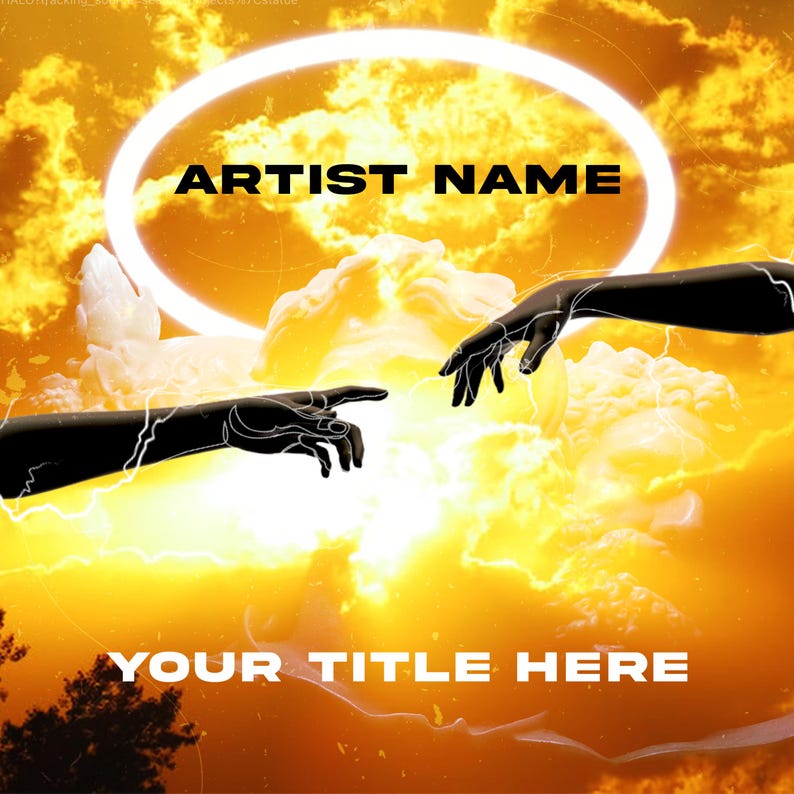 Editable Song Cover Template, Photoshop Template, DIY Flyer, Music ...