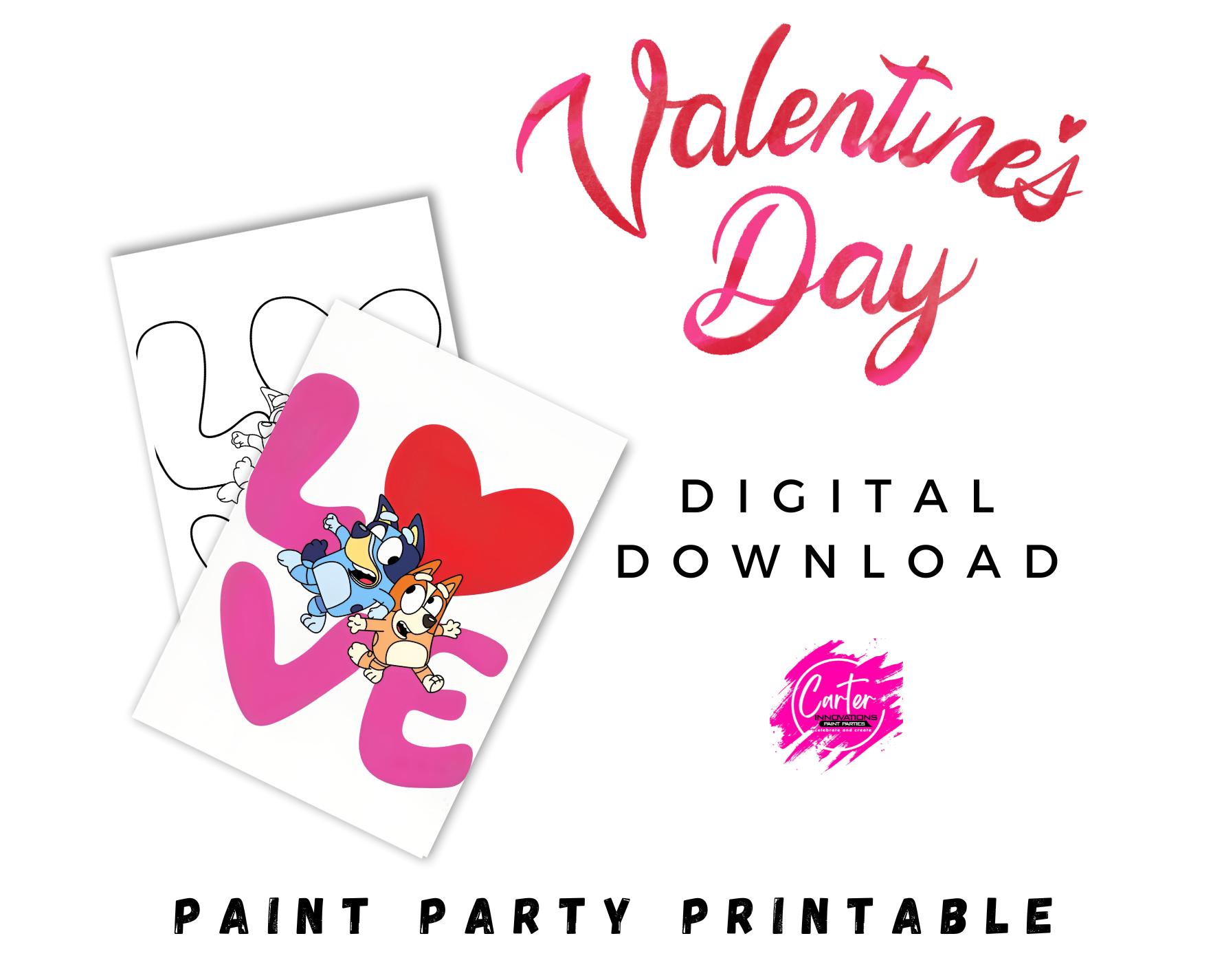 Digital Download DIY Canvas Pre Drawn Outline Canvas Paint Kit PNG ...