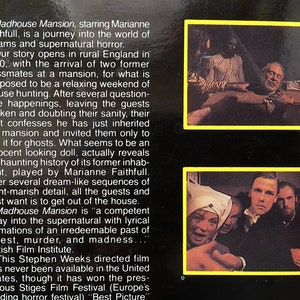 Rare Vintage VHS Film Madhouse Mansion British Horror 1970s ...