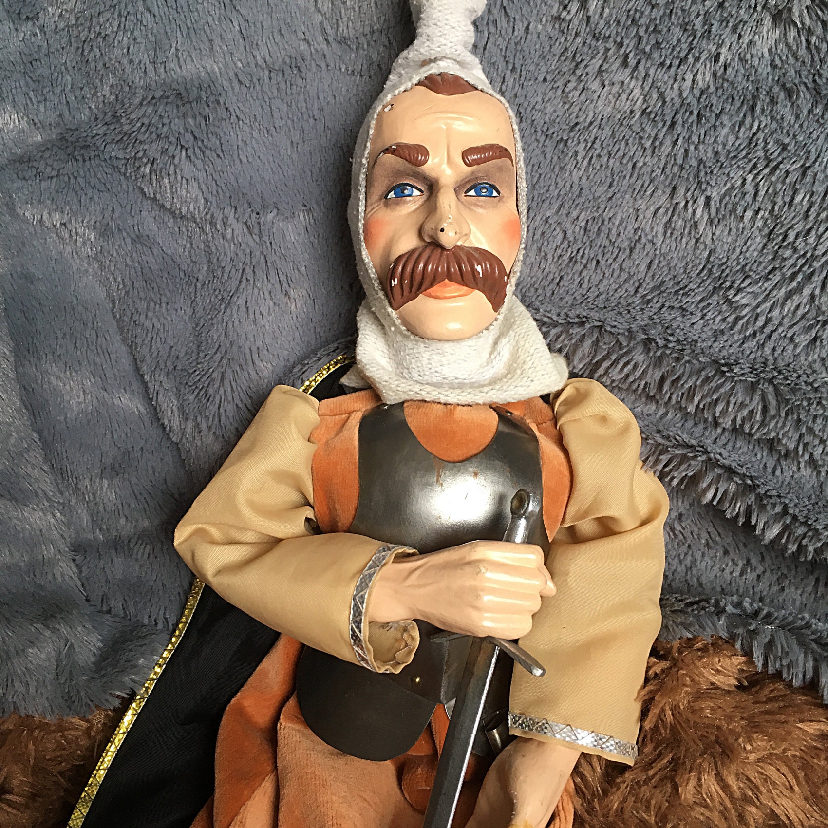 Vintage Knight Marionette Gaudeo Prague Czech Puppet Handmade - Etsy
