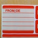 Vintage Red Mailing Labels With Fragile Stickers by Hallmark of Canada ...