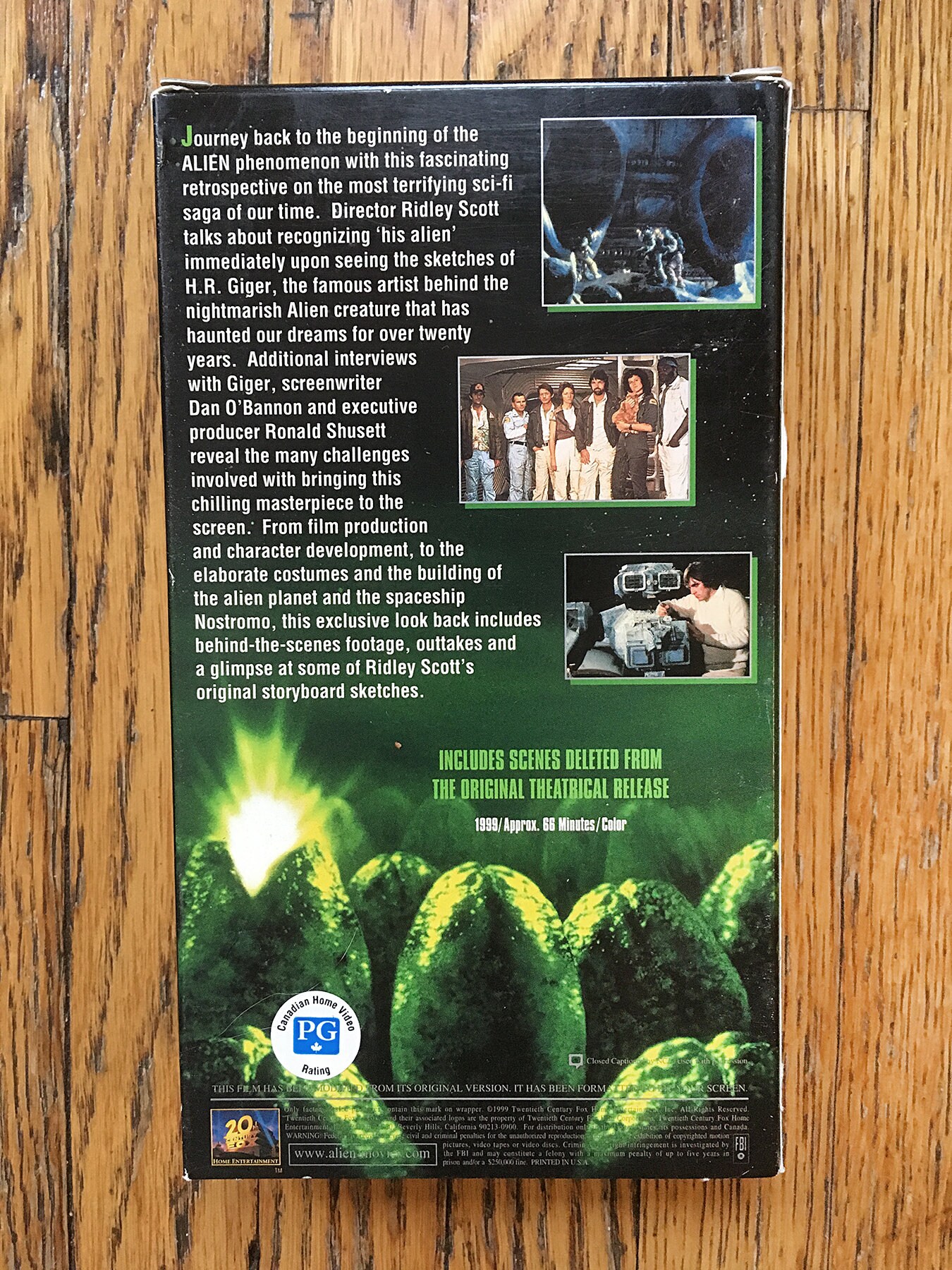 Vintage VHS Documentary Film the Alien Legacy Classic Science Fiction ...