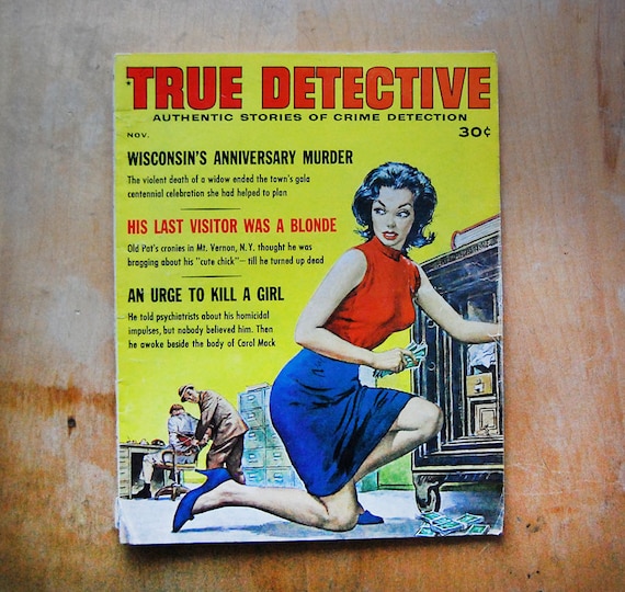 Vintage True Detective Magazine With Paul Rader Cover from | Etsy