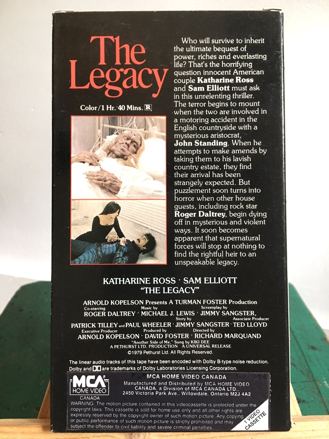 Vintage VHS Cult Horror Film the Legacy 1978 1970s Movie Supernatural ...