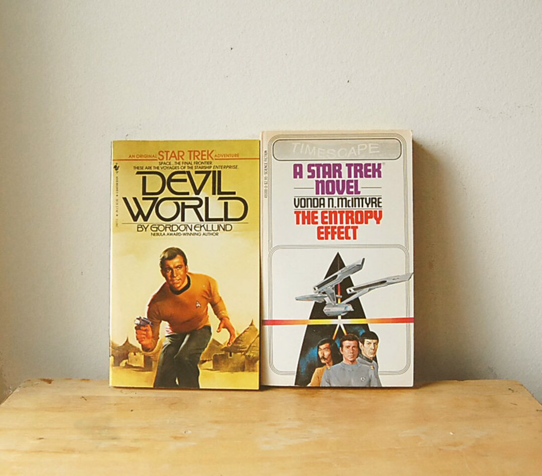 Vintage Pair of Paperback 1980s Star Trek Original Series Books The ...