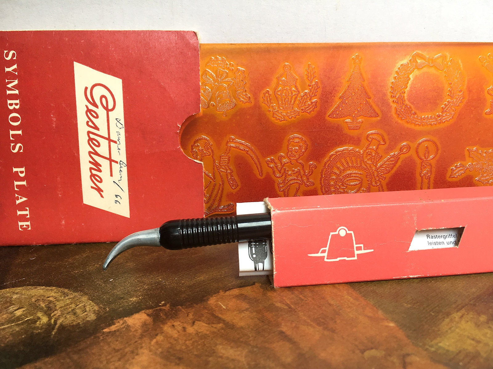 Rare Vintage Gestetner Graphic Design Tools Collection Set Plates ...