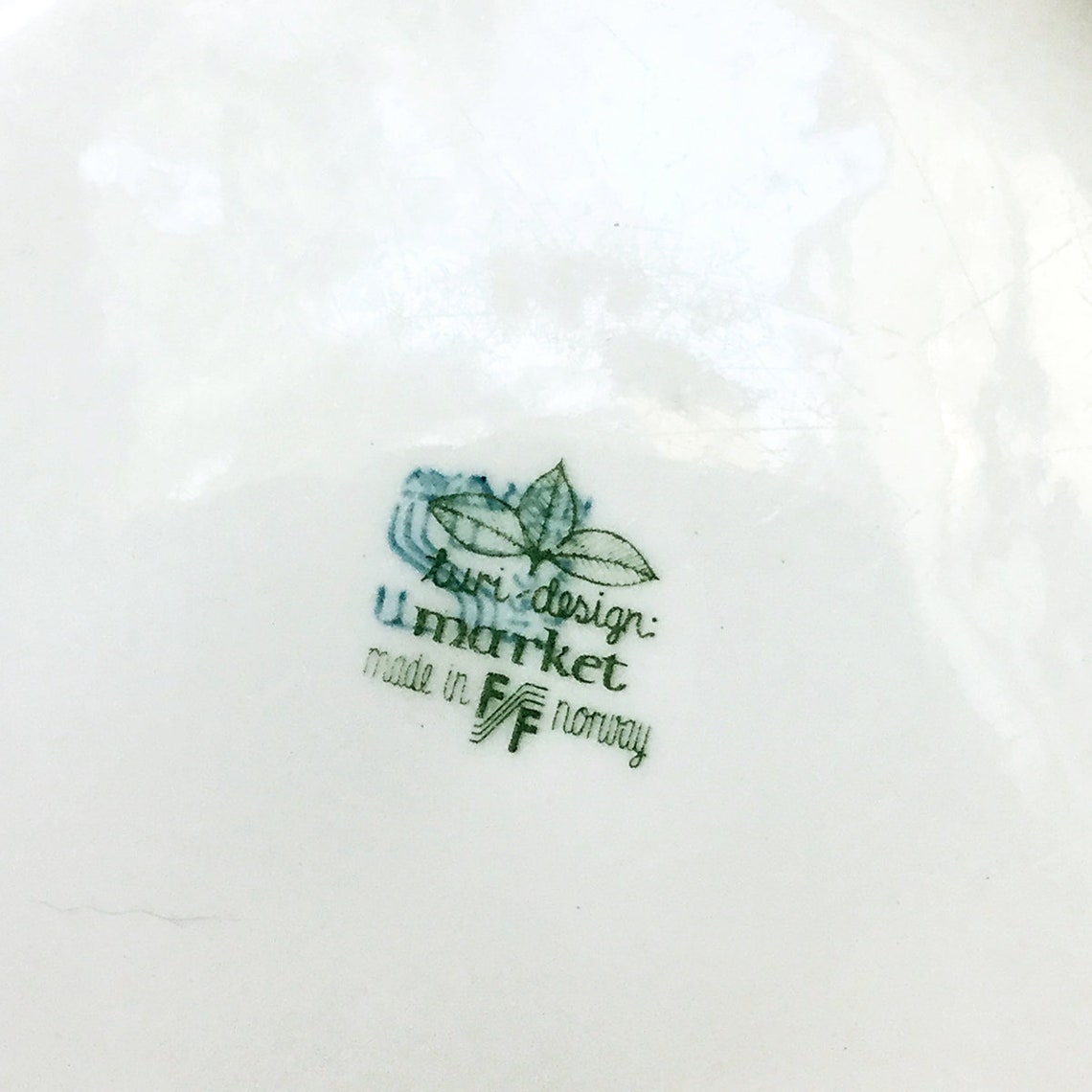 Vintage Scandinavian Ceramic Plate Turi Gramstad Oliver Design Market ...