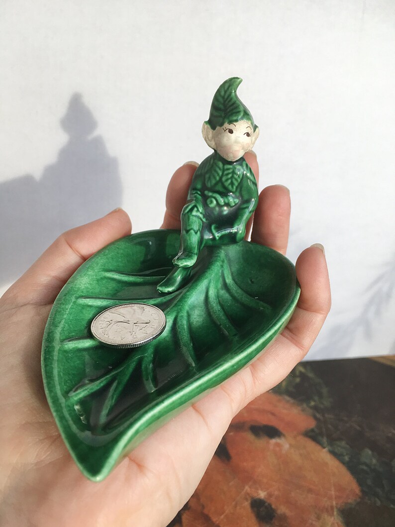 Vintage Pixie Ceramic Elf Ashtray Woodland Forest Figurine 1960s. - Etsy