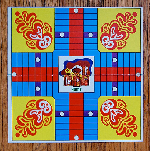 Vintage Board Game Art Wall Home Decor Parcheesi India Taj | Etsy