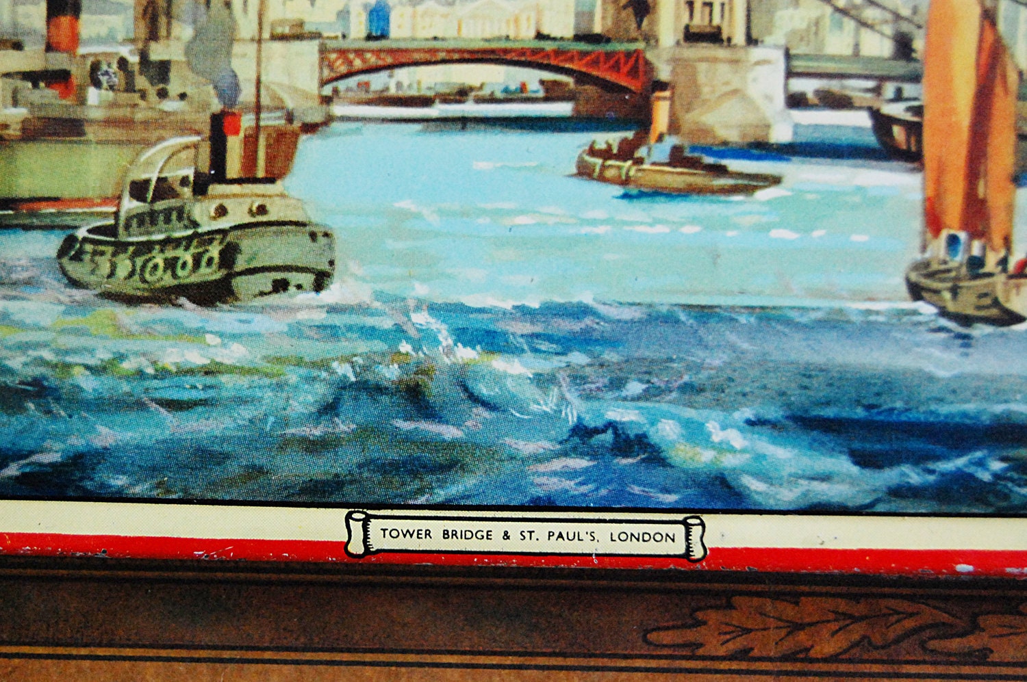 Vintage Rileys Toffee Tin / London Bridge / St Pauls Cathedral ...