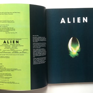 Rare Vintage Book Alien Movie Graphic Novel Photo Book Collectible ...