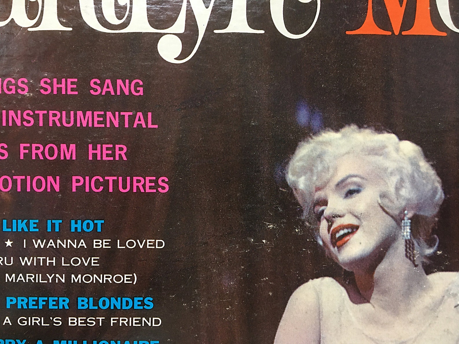 Vintage Vinyl Marilyn Monroe the Songs She Sang LP Record - Etsy