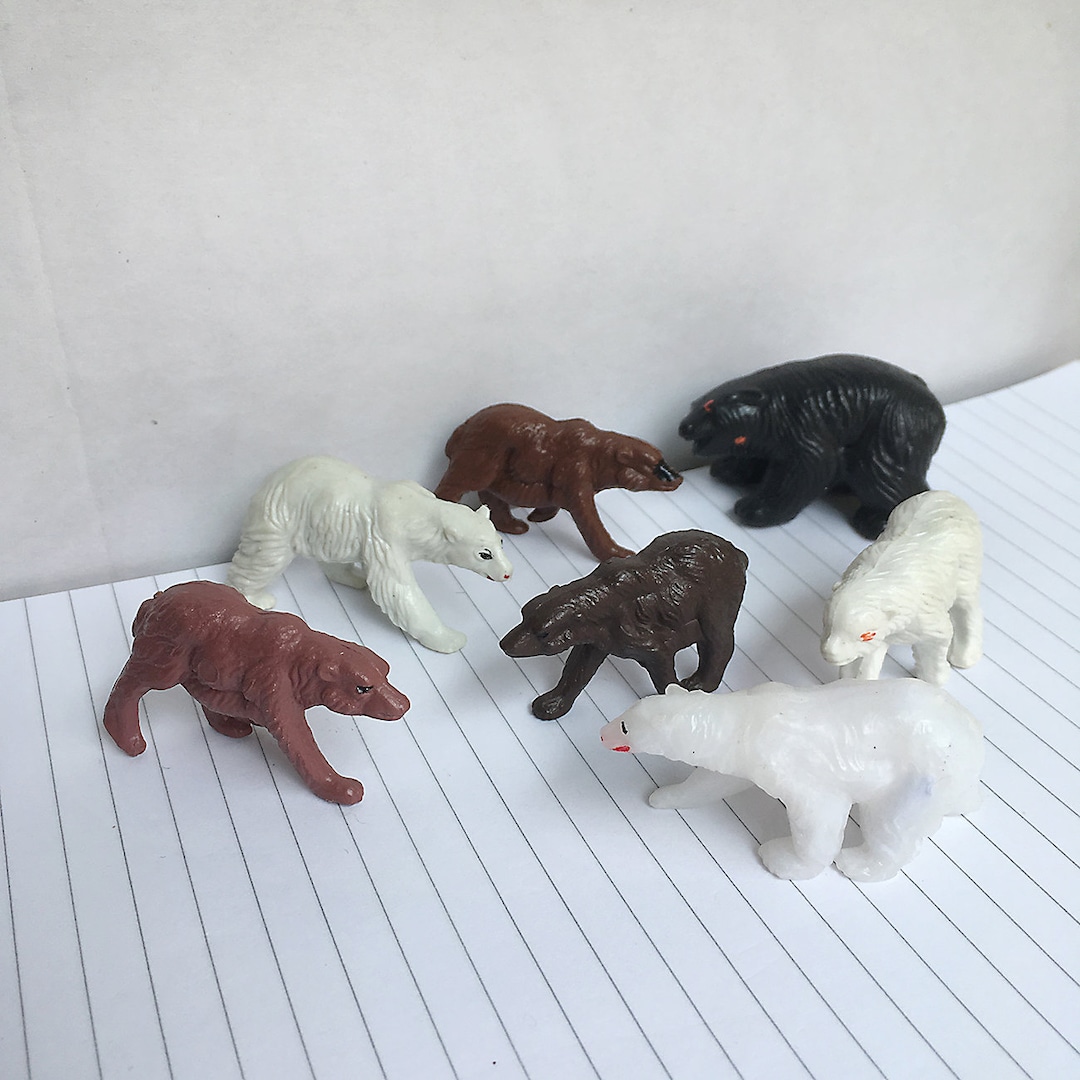 Vintage Instant Collection the Bear Small Plastic Toy Figurines ...