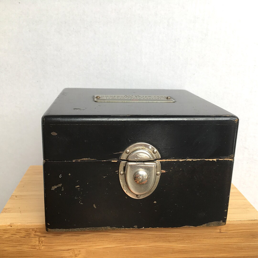 Vintage Box Kodak Ektar Lens Wood Box Black 1940s Rustic Office ...