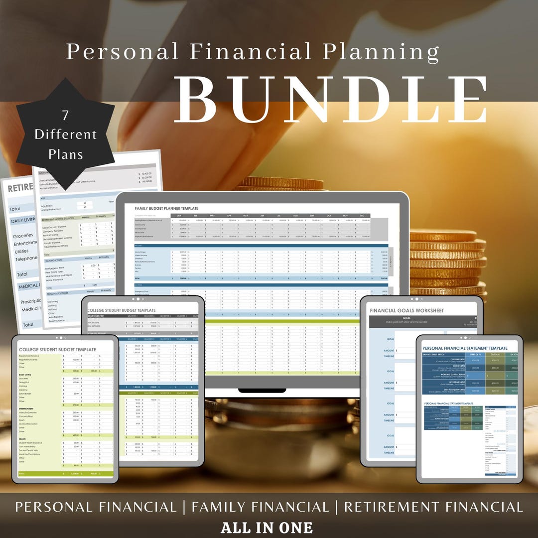 Personal Finance Excel Spreadsheet Bundle | Money Mindset Makeover Kit ...