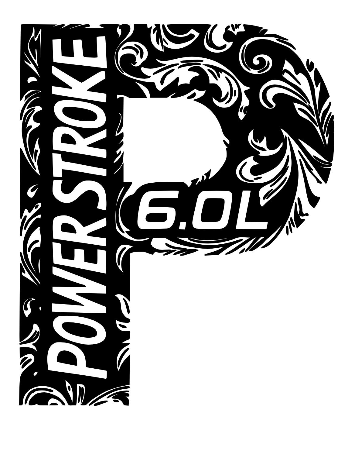 Custom Ford Powerstroke Decal 6-10” ANY Color - Etsy