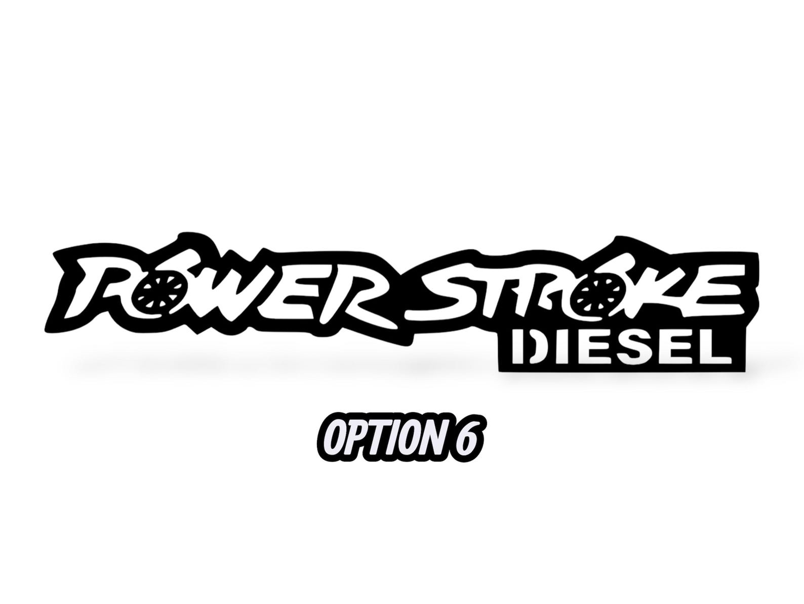 Custom Ford Powerstroke Decal 6-10” ANY Color - Etsy