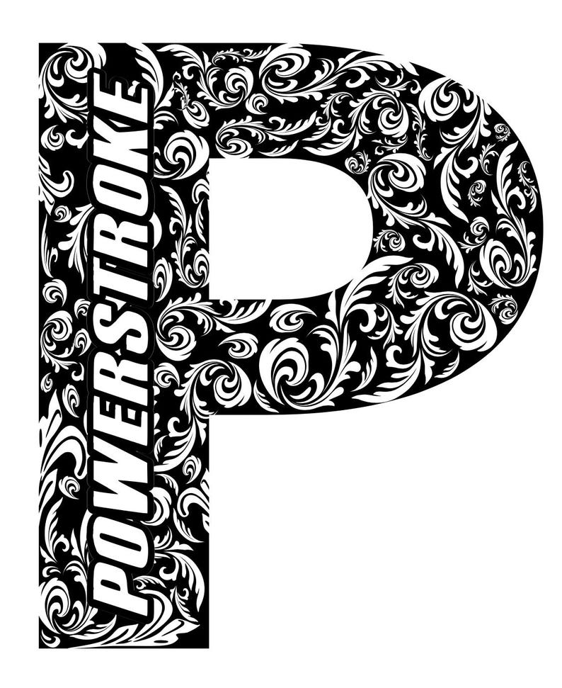 Custom Ford Powerstroke Decal 6-10” ANY Color - Etsy