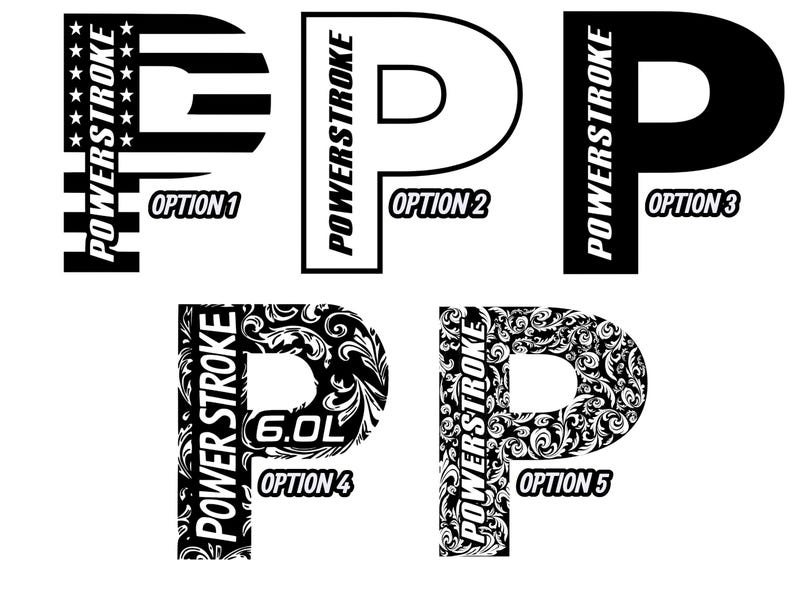 Custom Ford Powerstroke Decal 6-10” ANY Color - Etsy