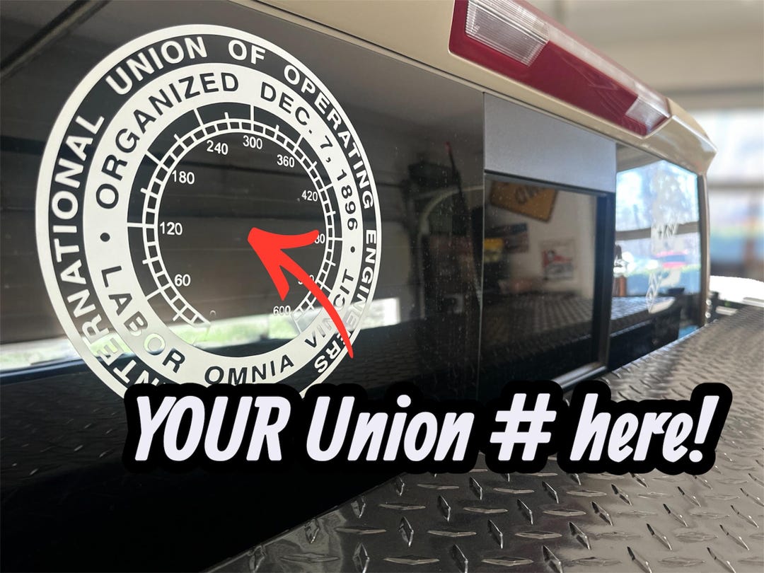 Custom IUOE Operating Engineers Union Logo Decal —YOUR Local Union ...