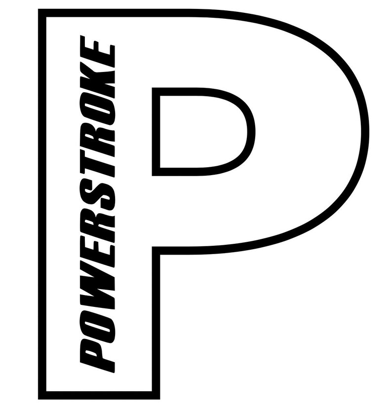 Custom Ford Powerstroke Decal 6-10” ANY Color - Etsy