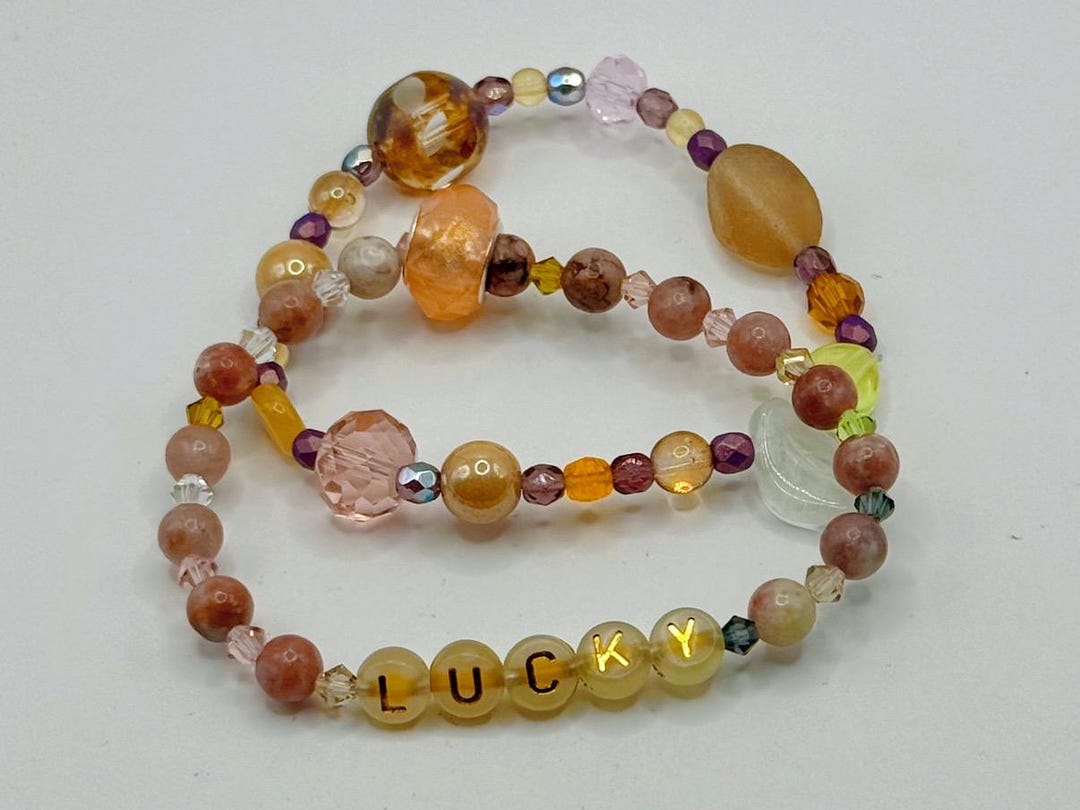LUCKY • Bracelet – Positive Vibes Jewelry for Empowerment - Etsy