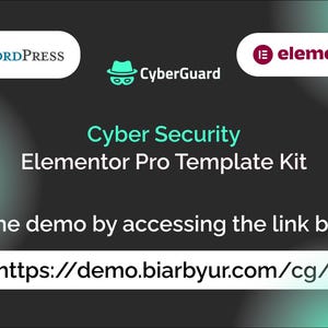 Cyber Guard Elementor Pro Template Kit Cyber Security Wordpress Website ...