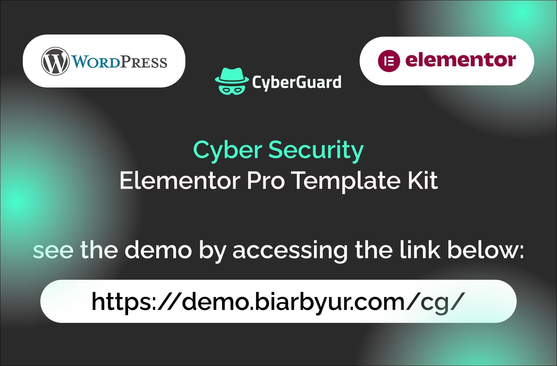 Cyber Guard Elementor Pro Template Kit Cyber Security Wordpress Website Design, Elementor Theme ...