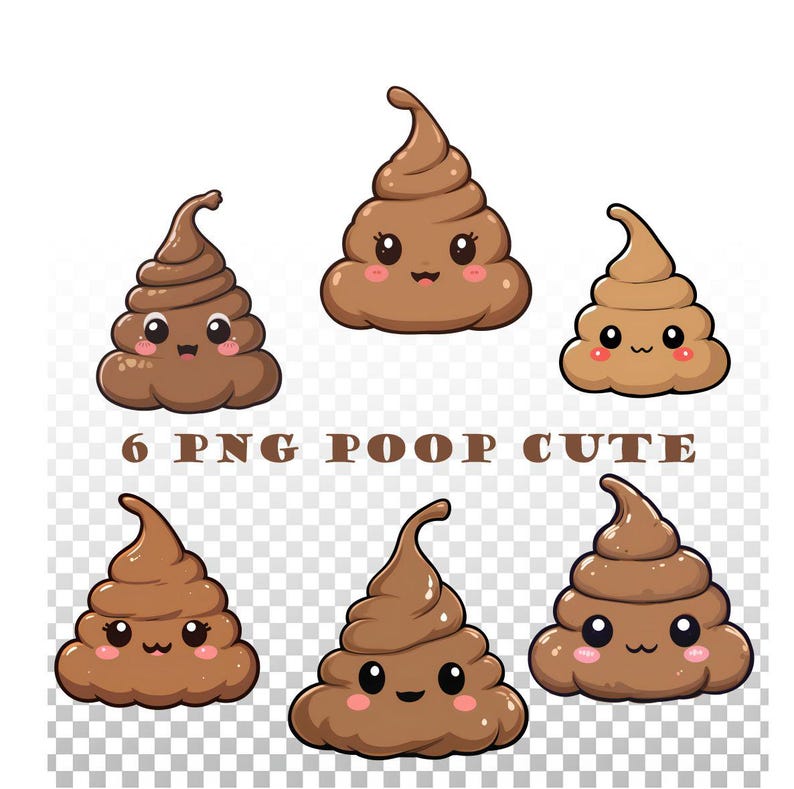 Poop , Png , Poop Background, Poop Cute, Poop Icon - Etsy