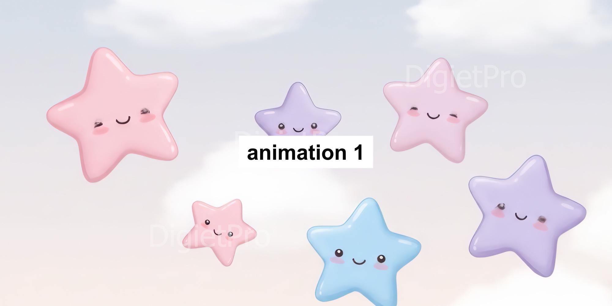 Vtuber Background Animated Cartoon Sky & Stars World Loopable Virtual ...