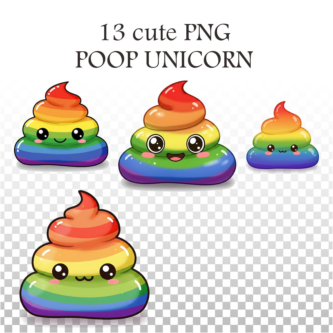 Poop Unicorn, Unicorn Poop Png, Poop Cute Rainbow, Rainbow Ice Cream - Etsy