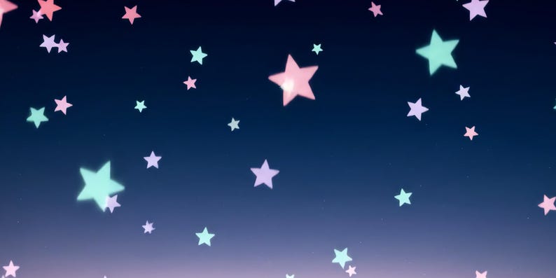 Vtuber Background Pastel Star Animation Loop Digital Backdrop for ...