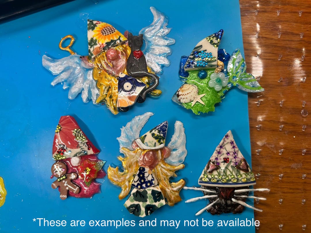 Broken Polish Pottery Gnomes Can Be Made Into Pins, Ornaments, or ...