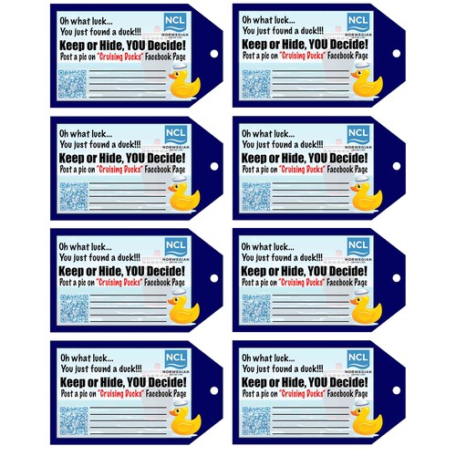 NCL Cruising Ducks INSTANT DOWNLOAD Tags Norwegian Cruise - Etsy