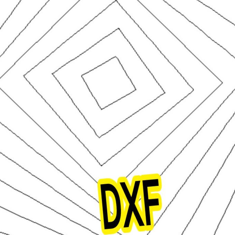 3D Twisting Square Vortex SVG Design | 3D Optical Illusion Art | 7 ...