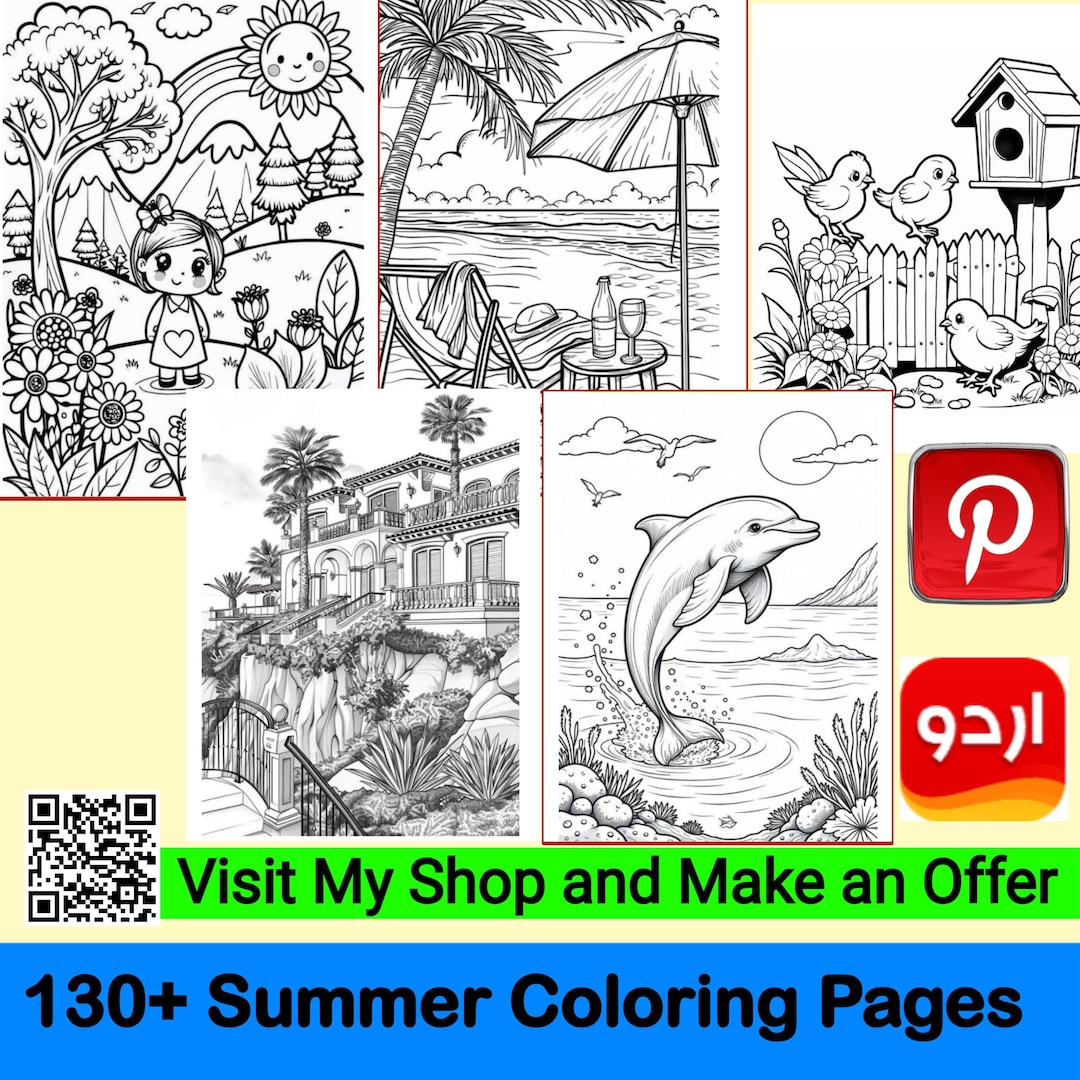 130+ Summer Coloring Pages | Fun and Relaxing Summer Printable Coloring ...