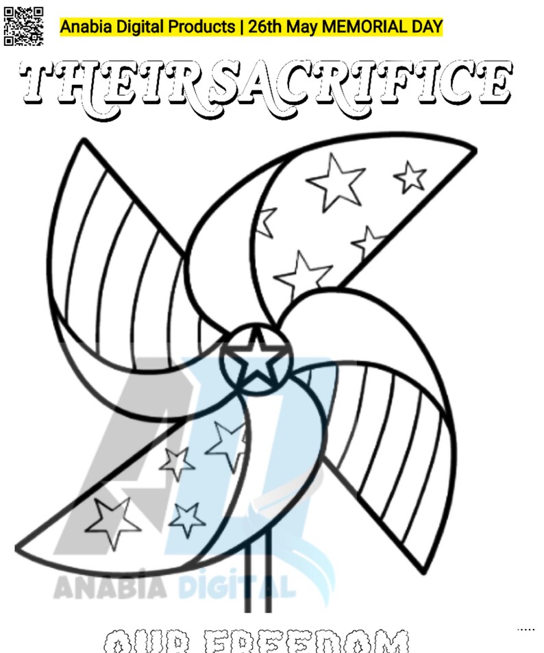 Memorial Day Coloring Page, Memorial Day Coloring Book, Memorial Day ...