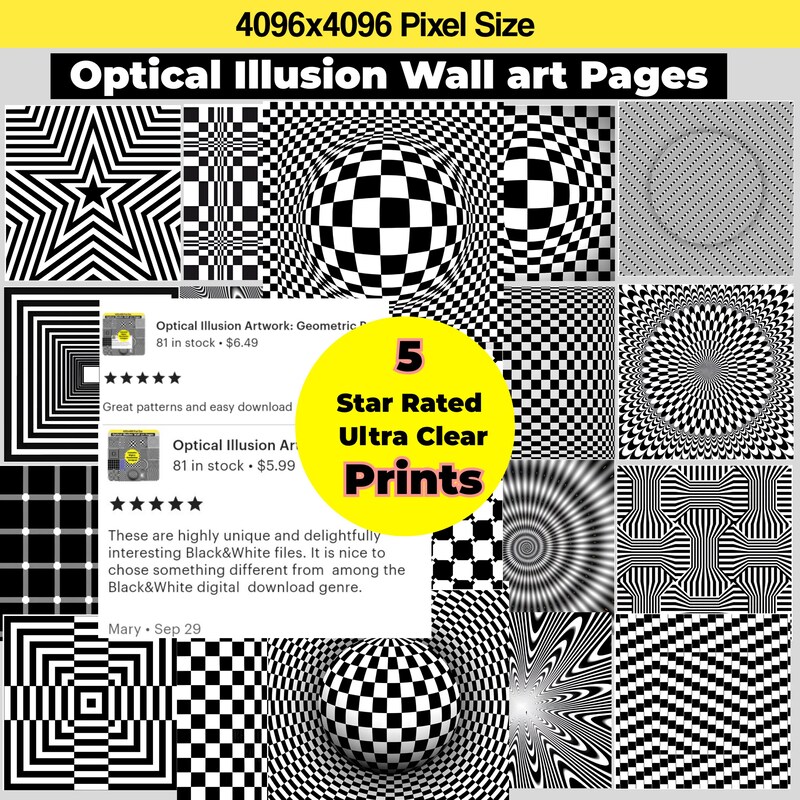 Optical Illusion - Etsy