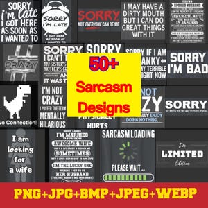 SARCASM SVG BUNDLE, Sarcasm Svg, Inspirational Quotes, Sarcastic Svg ...