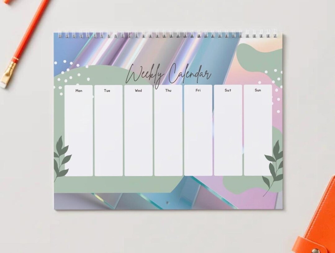 Editable Cute Weekly Calendar, Planner - Etsy