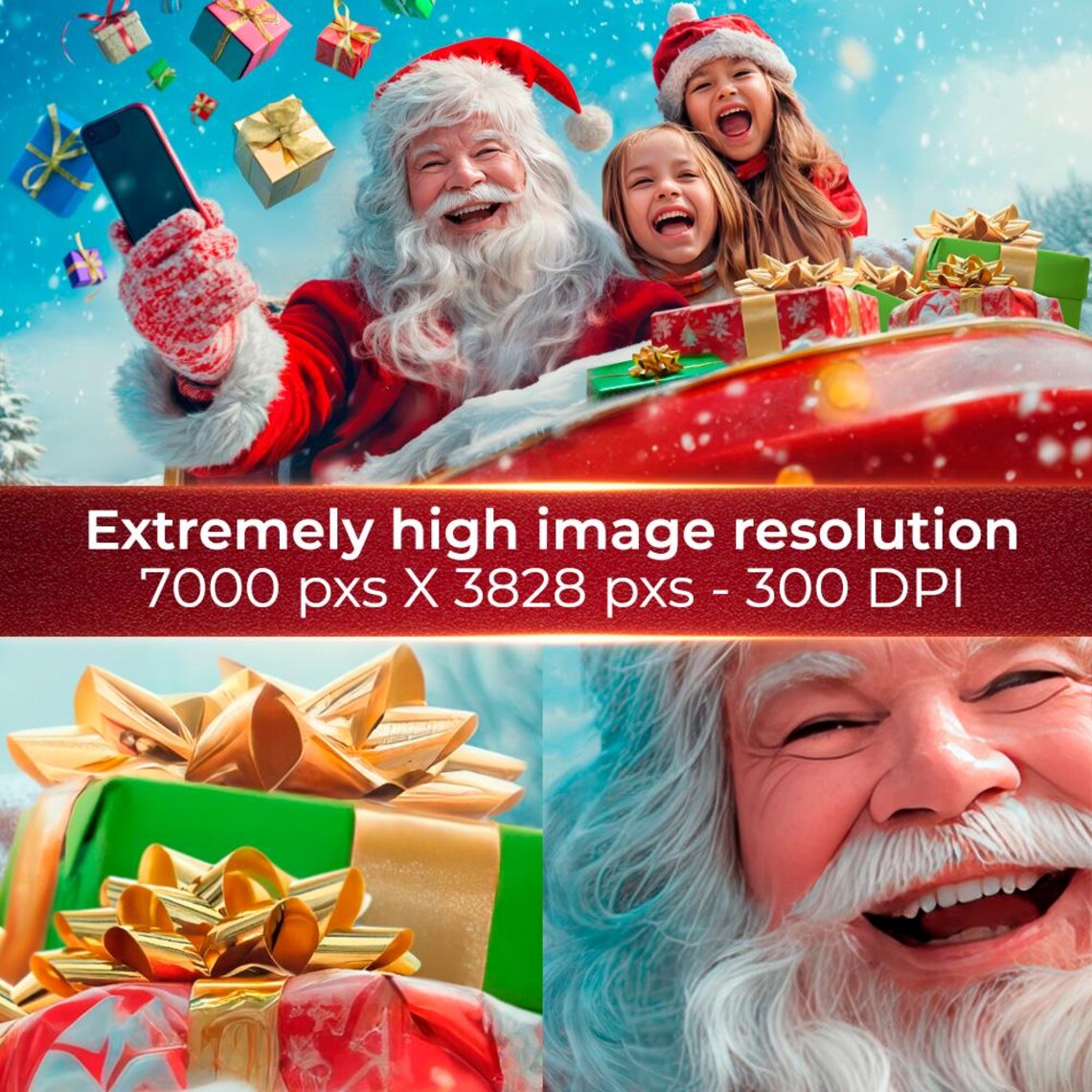 Santa's Selfie! Create Your Own Festive Memory - Etsy
